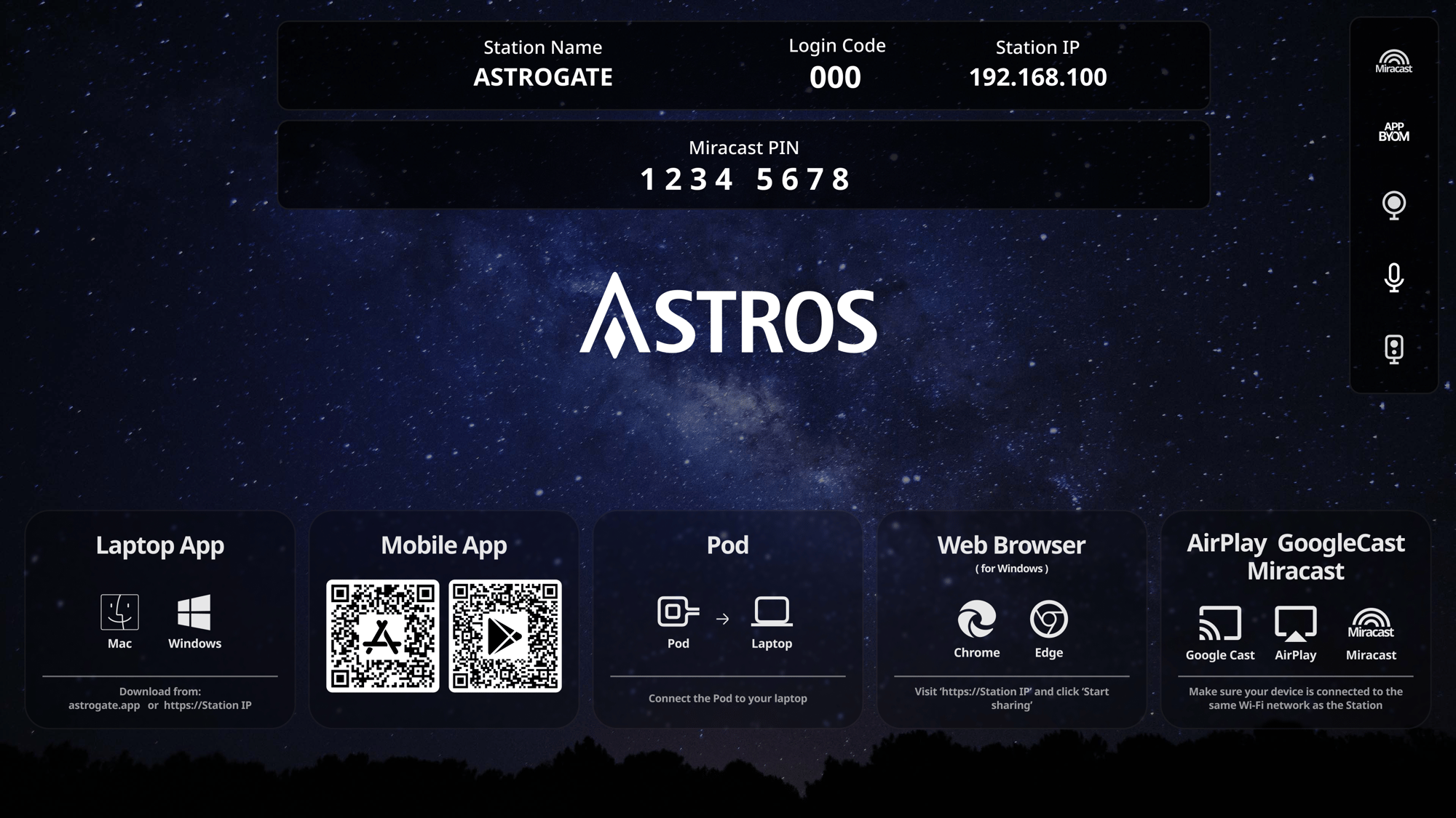 ASTROS Station – ASTROGATE | Wireless Presentation & Conferencing